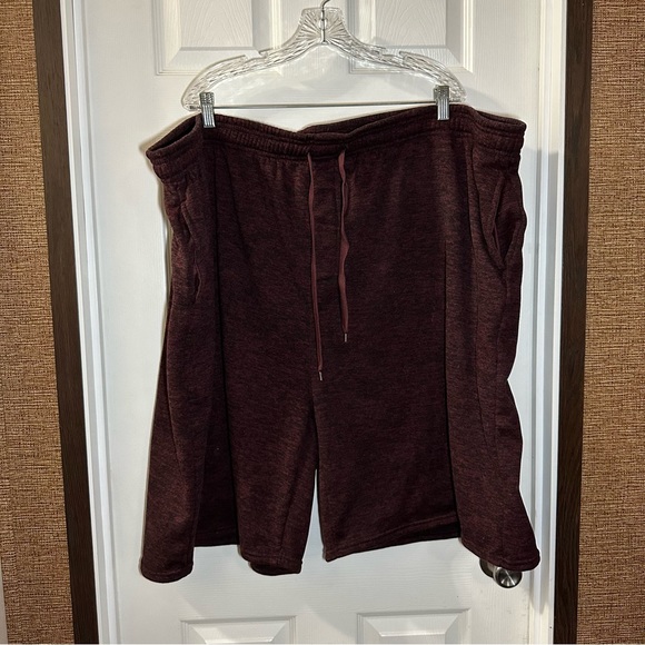 Real Essentials | Shorts | Real Essentials Maroonblack Pull On Fleece ...